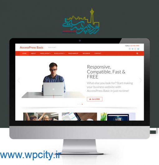 قالب شرکتی Accesspress Basic | Free WordPress Business Theme | قالب شرکتی